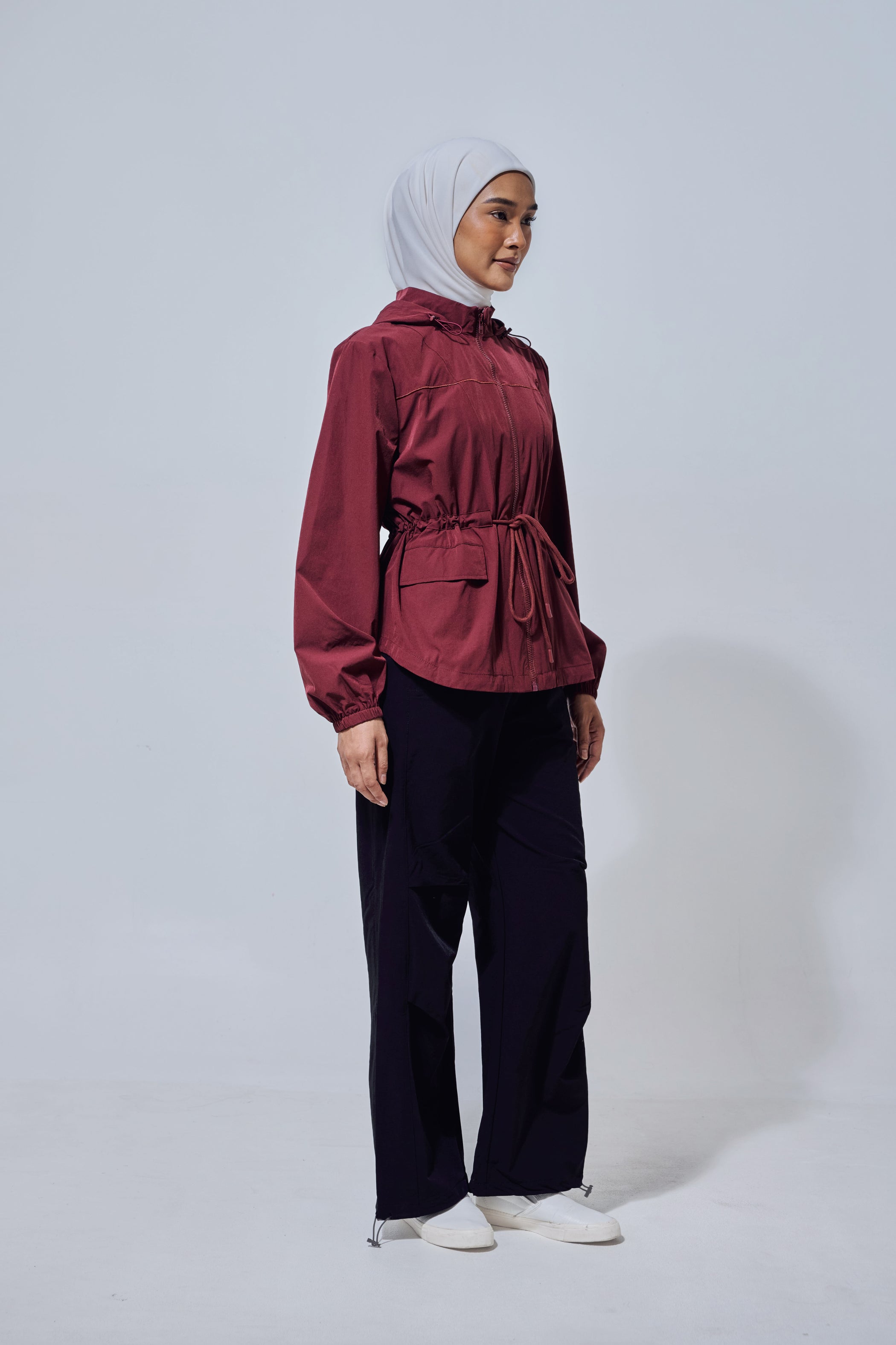 Ruby Pleated Track Pants in Black – NADA